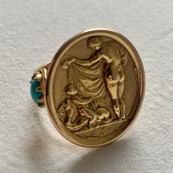 Vintage | Jewelry | Vintage 8k Gold Tagliamonte Cameo Ring Sleeping ...